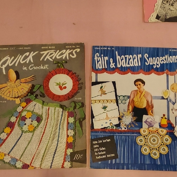 Vintage 1950 Crochet Quick Tricks Craft Booklets | Accents | Vintage 95 Quick Tricks In Crochet ...